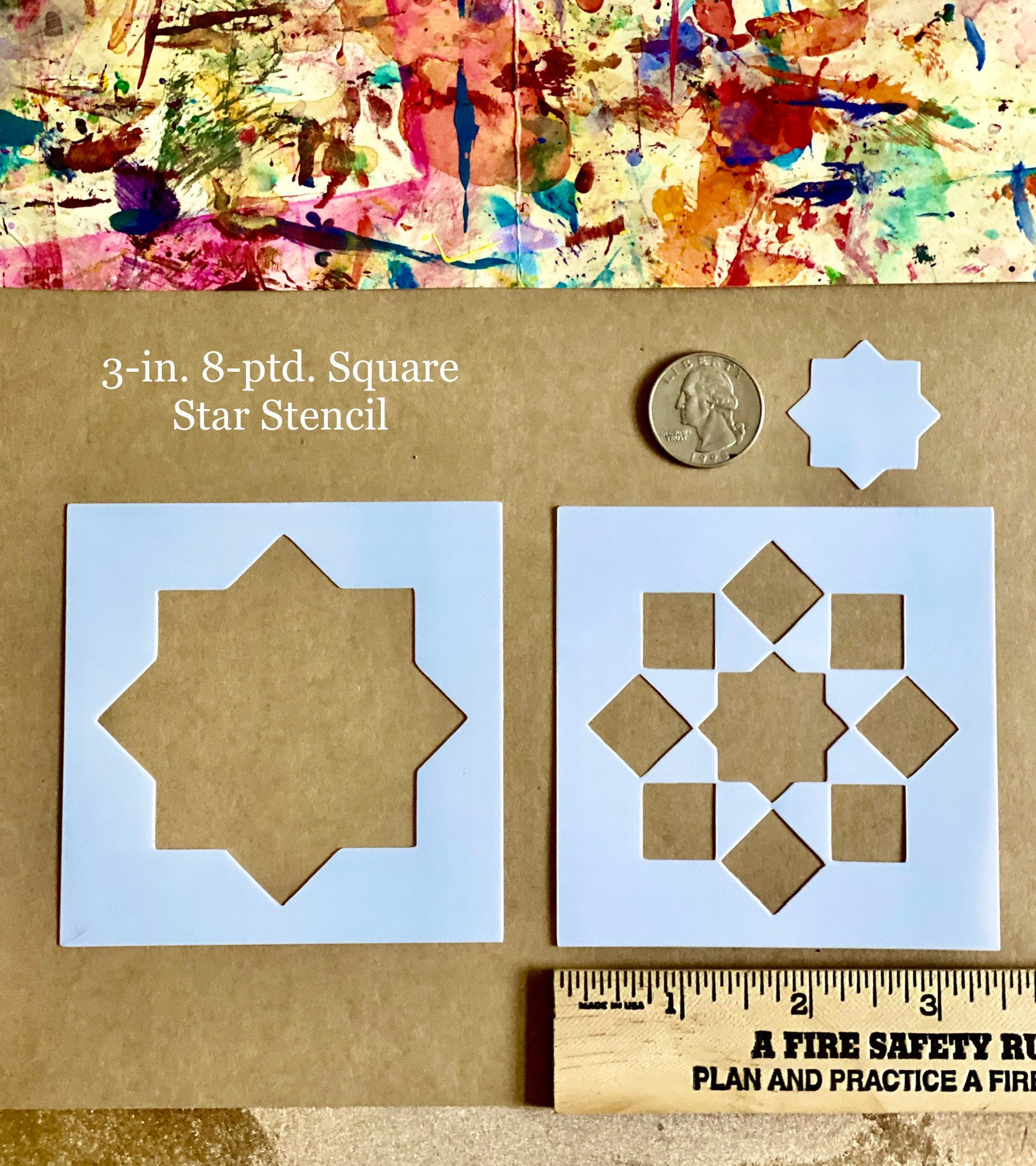 8-POINTED SQUARE STAR Islamic Geometry Stencil - Etsy