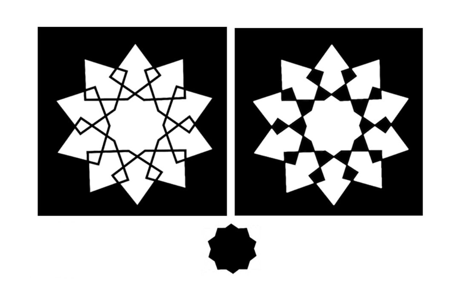 10-POINTED INTERLACED STAR Islamic Geometry Stencil - Etsy