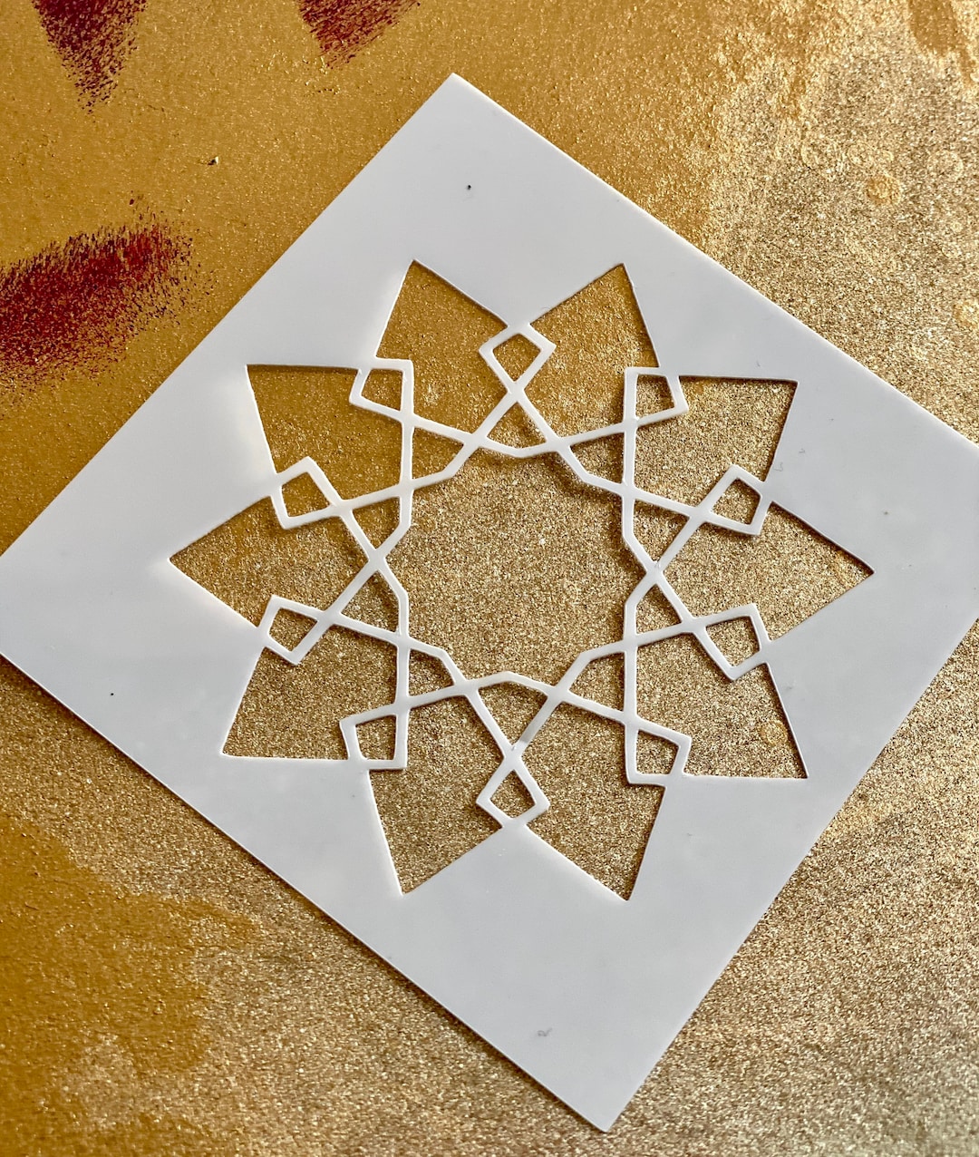 10-POINTED INTERLACED STAR Islamic Geometry Stencil - Etsy