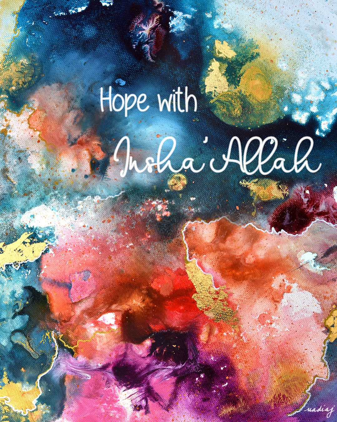 Digital / Downloadable "hope With Insha'allah" Islamic Poster Prints - Etsy