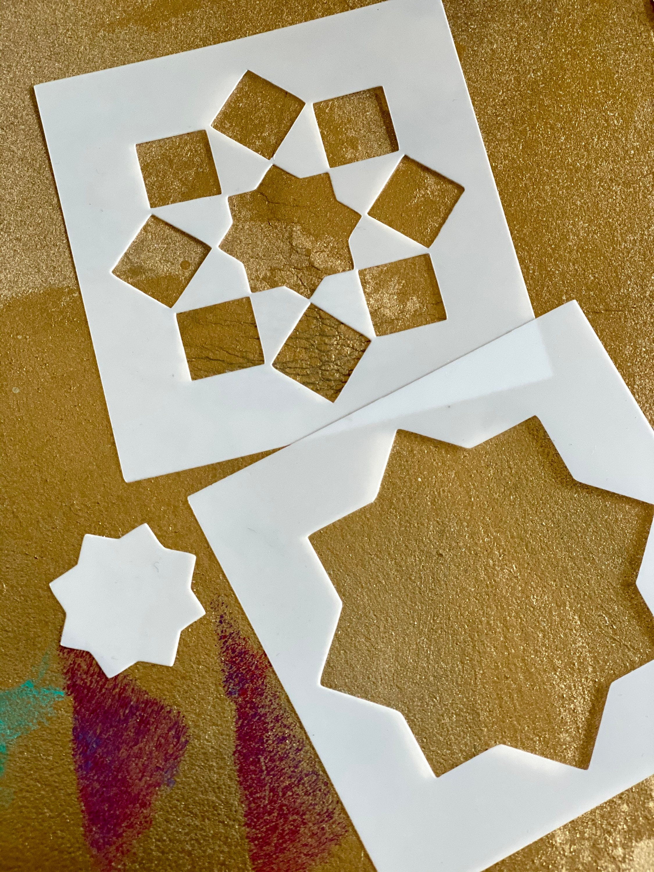 8-POINTED SQUARE STAR Islamic Geometry Stencil - Etsy