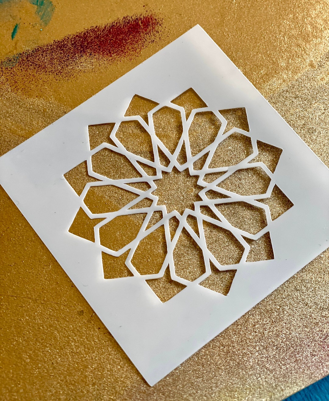 12-FOLD ROSETTE Islamic Geometry Stencil - Etsy