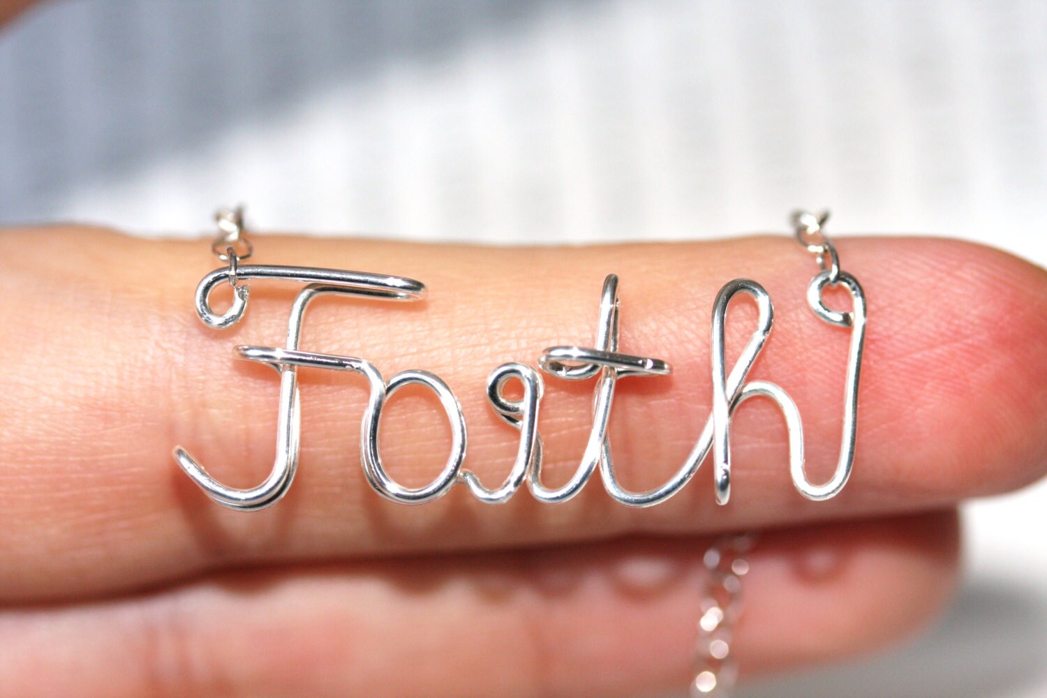 Handmade Faith Necklace - Etsy