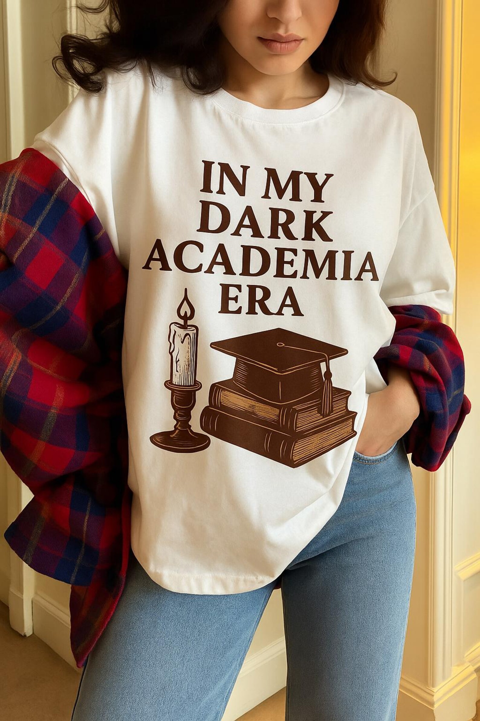 Dark Academia Aesthetic Shirt – in My Dark Academia Era Tee – Vintage ...