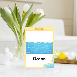 50 Summer Flashcards for Kids – Printable Vocabulary Cards for Toddlers ...