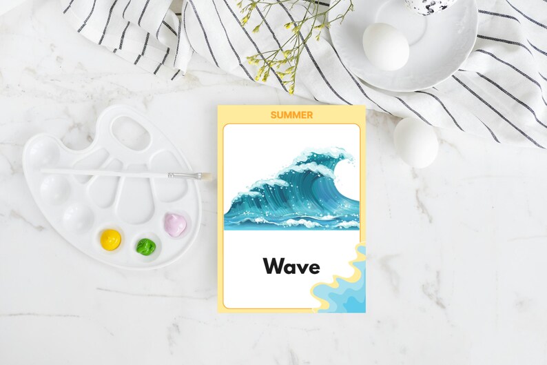 50 Summer Flashcards for Kids – Printable Vocabulary Cards for Toddlers ...