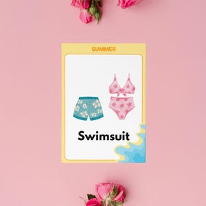 50 Summer Flashcards for Kids – Printable Vocabulary Cards for Toddlers ...