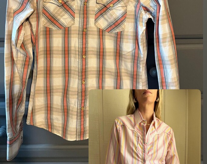 GRUNGE Perfection 90s Quizz New York Brand Flannel Button up Punk ...