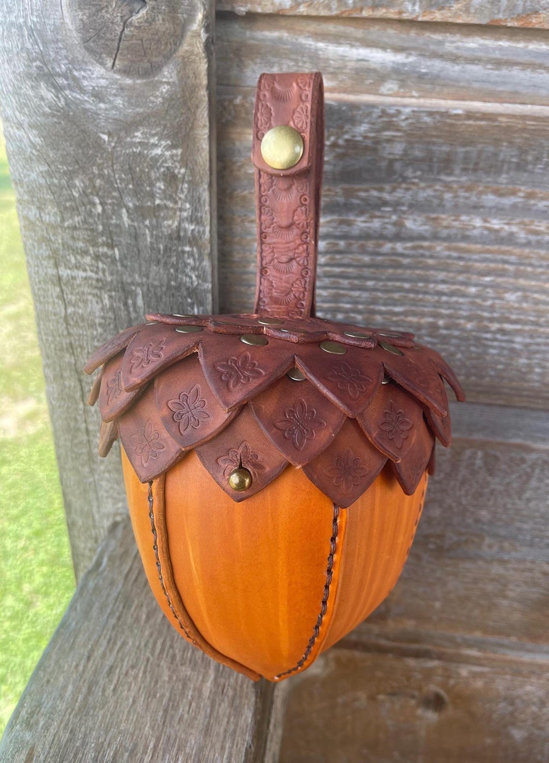 Leather Acorn Bag - Etsy