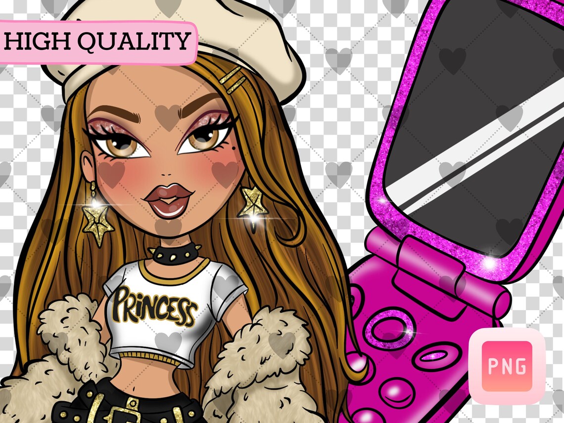Y2K Glam Fashion Dolls Clipart – 22 PNG Trendy Girls, 2000s Aesthetic ...