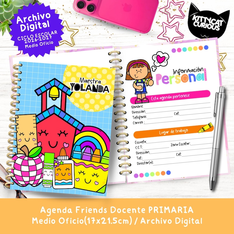 2026-2027 Digital School Planner for Elementary School | Printable PDF ...
