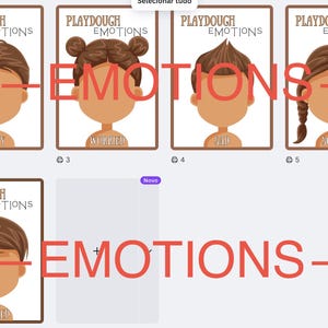Emotions Playdough SEL Worksheets in Brown Illustrative Style - Etsy