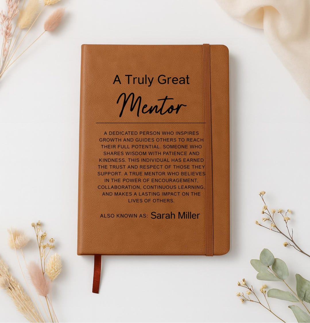 A Truly Great Mentor Journal, Personalized Mentor Notebook ...