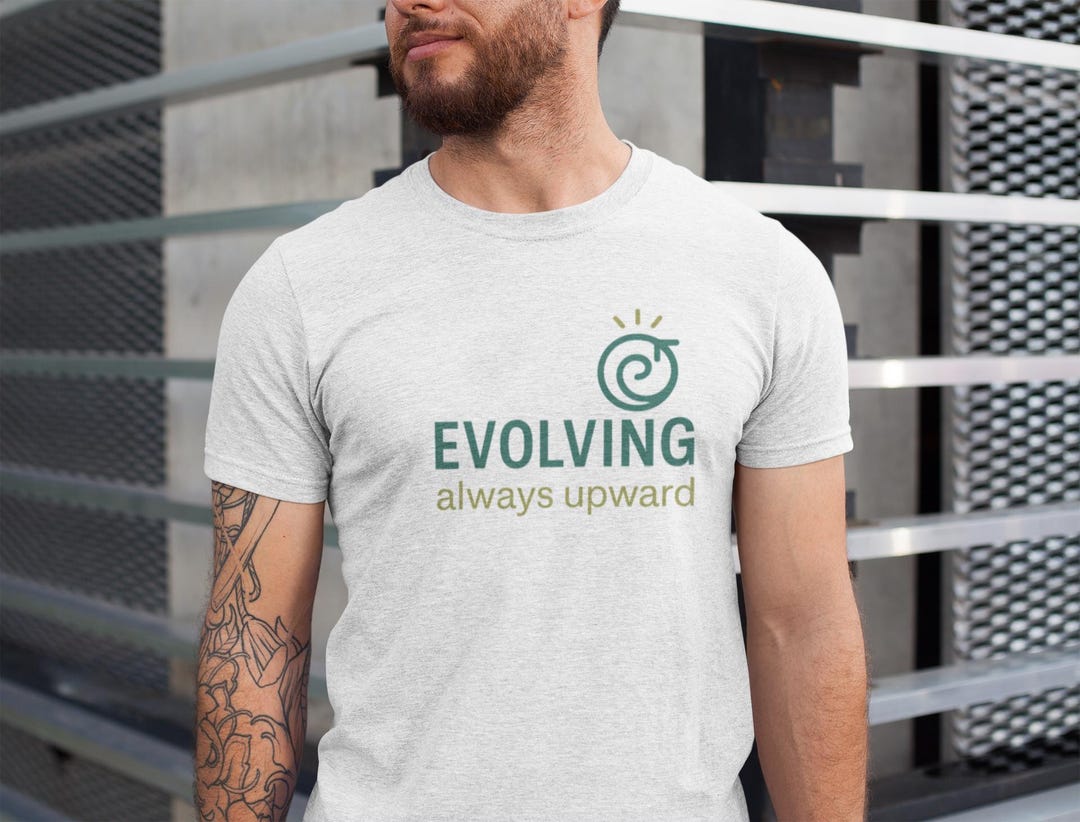 Evolving Always Upward Logo Design | Inspirational Quote Logo PNG Jpg ...