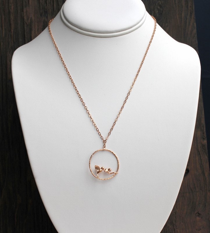 Rose Gold Hummingbird Necklace Rose Gold Hummingbird - Etsy