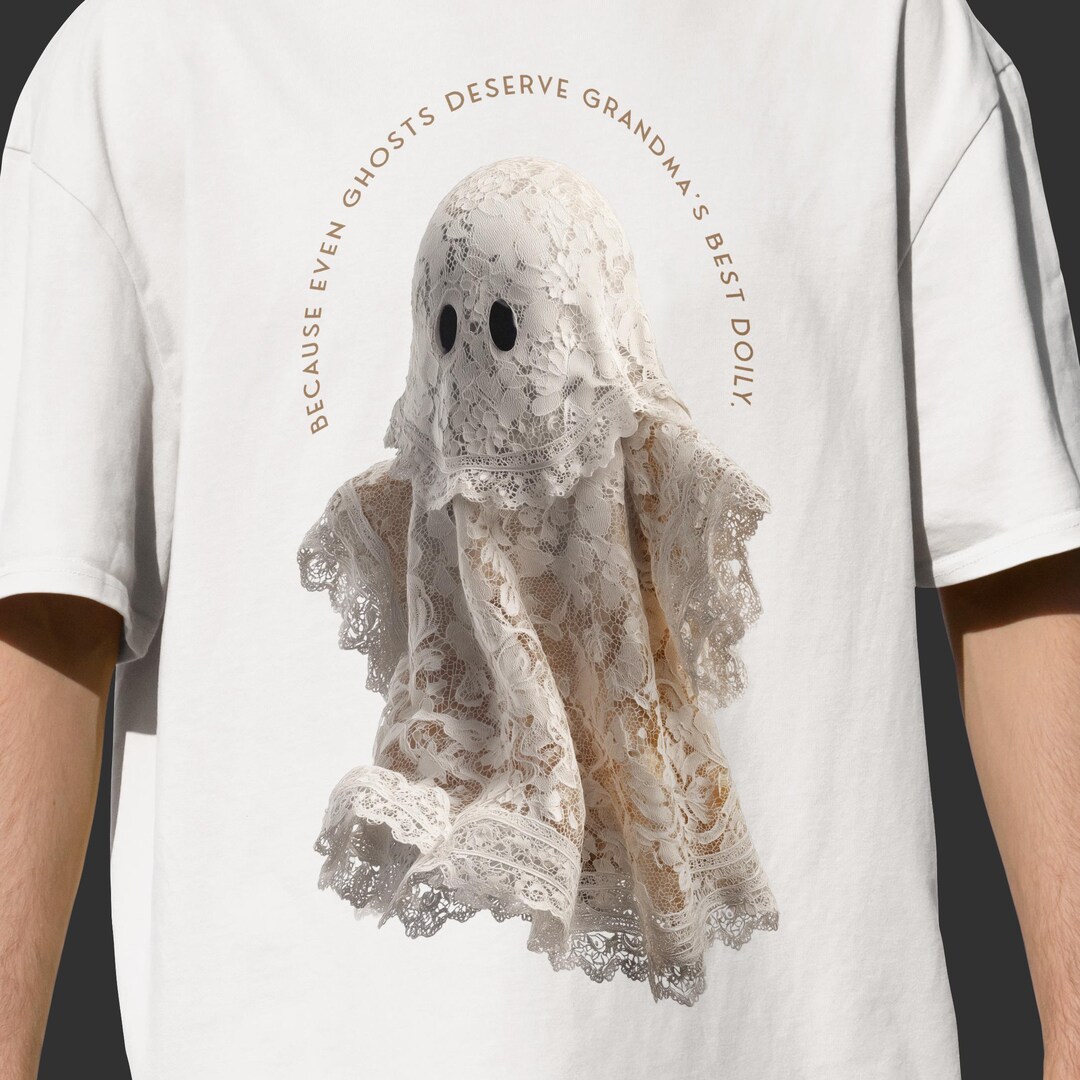 Funny Lace Ghost Printable - Halloween Artwork Set - High-quality ...