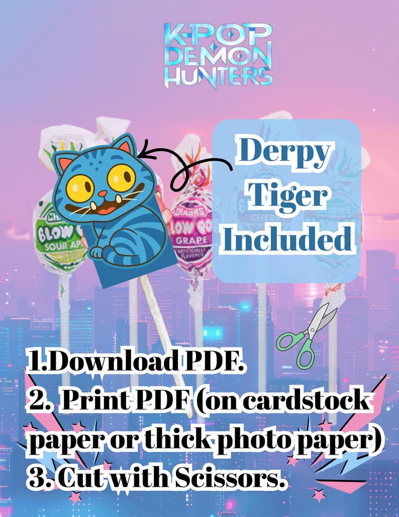 Porta paletas para niñas: Plantillas para regalos de fiesta (Descarga ...