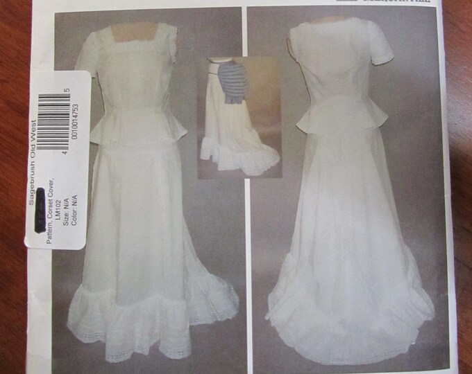 Laughing Moon Sewing Pattern # 102 Victorian Corset Cover, Petticoat in ...