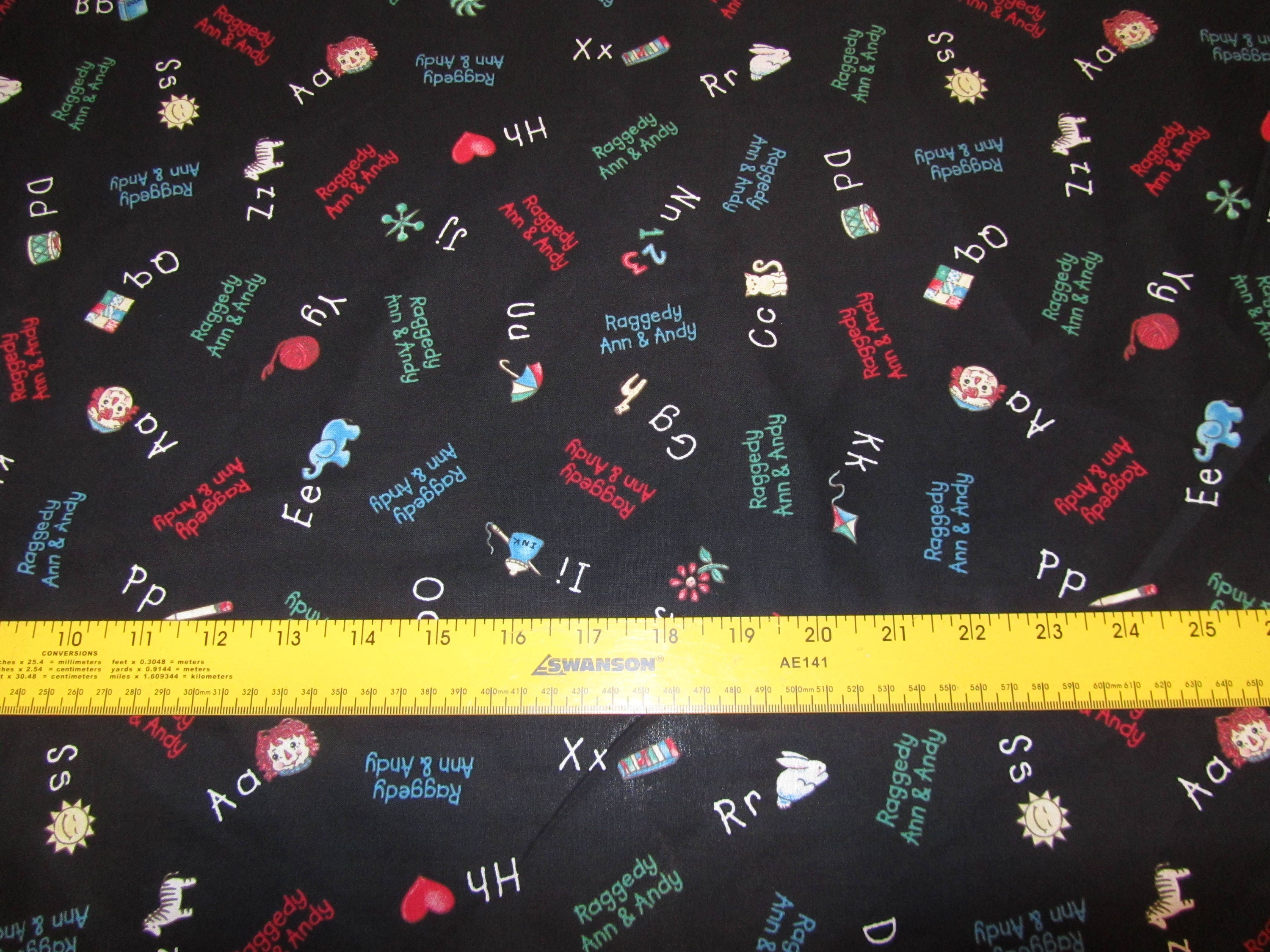 Daisy Kingdom RAGGEDY ANN and ANDY Chalkboard Scatter Print | Etsy