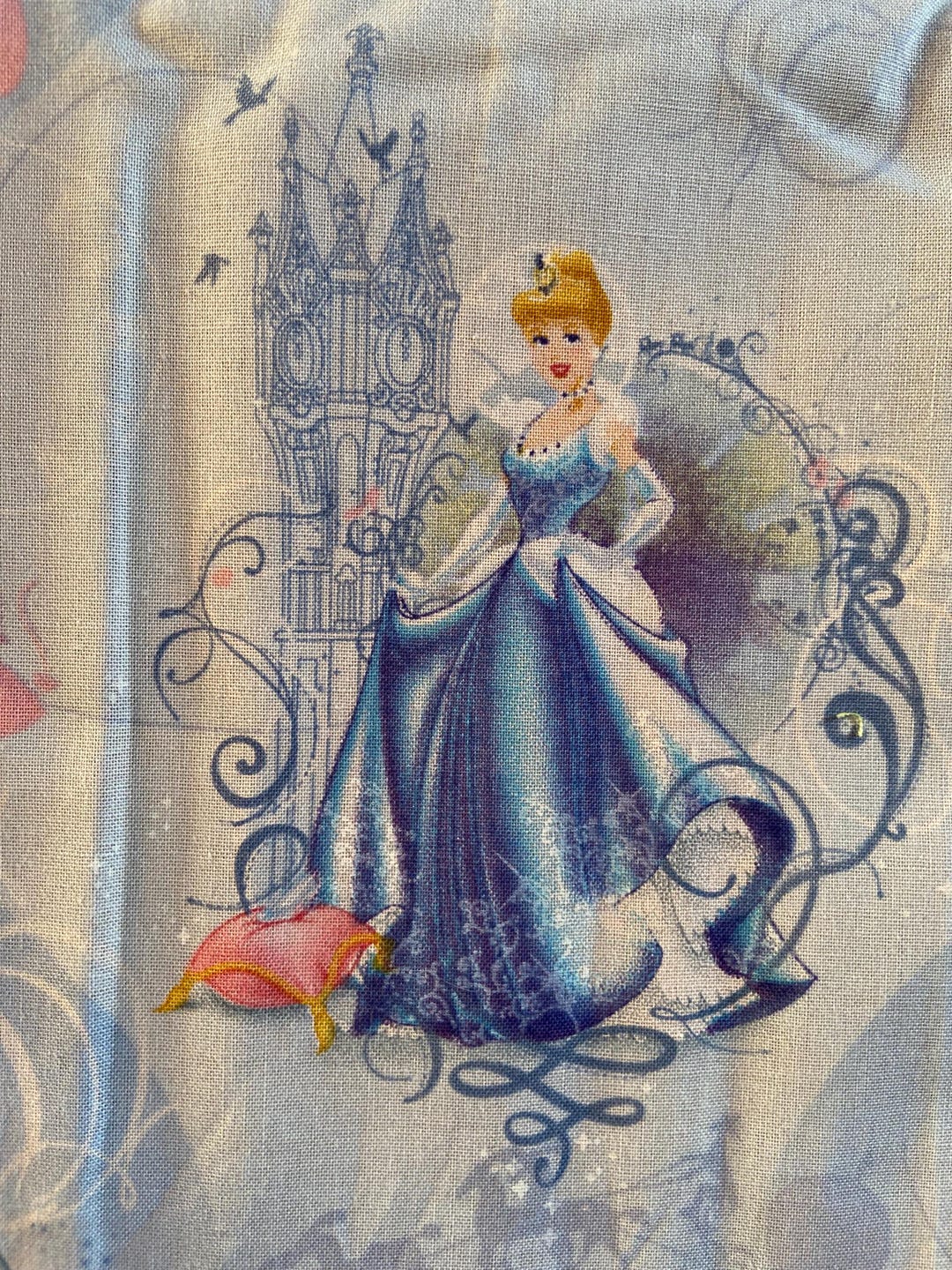 DISNEY CINDERELLA FABRIC Magical Dream Scenic 1 Yard X 44" Springs ...