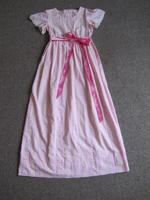 ViNTAGE PiNK PARTY DRESS 1960's Flutter Sleeve Ladies… - Gem