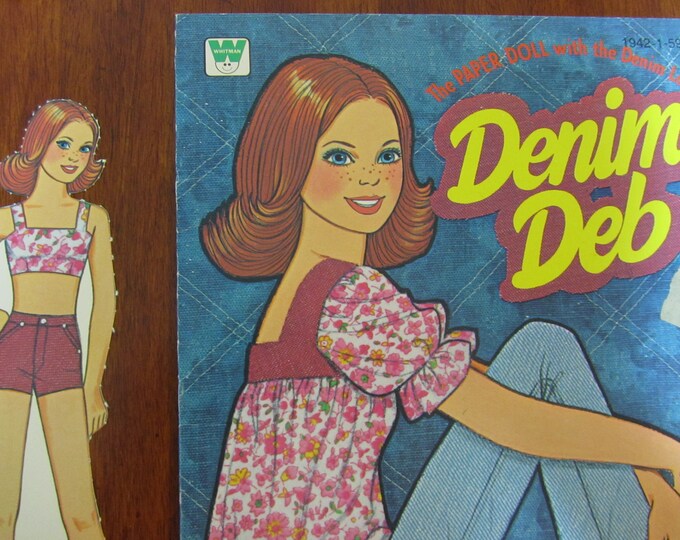 DENIM DEB Paper Doll Uncut 1970's Vintage Whitman - Etsy