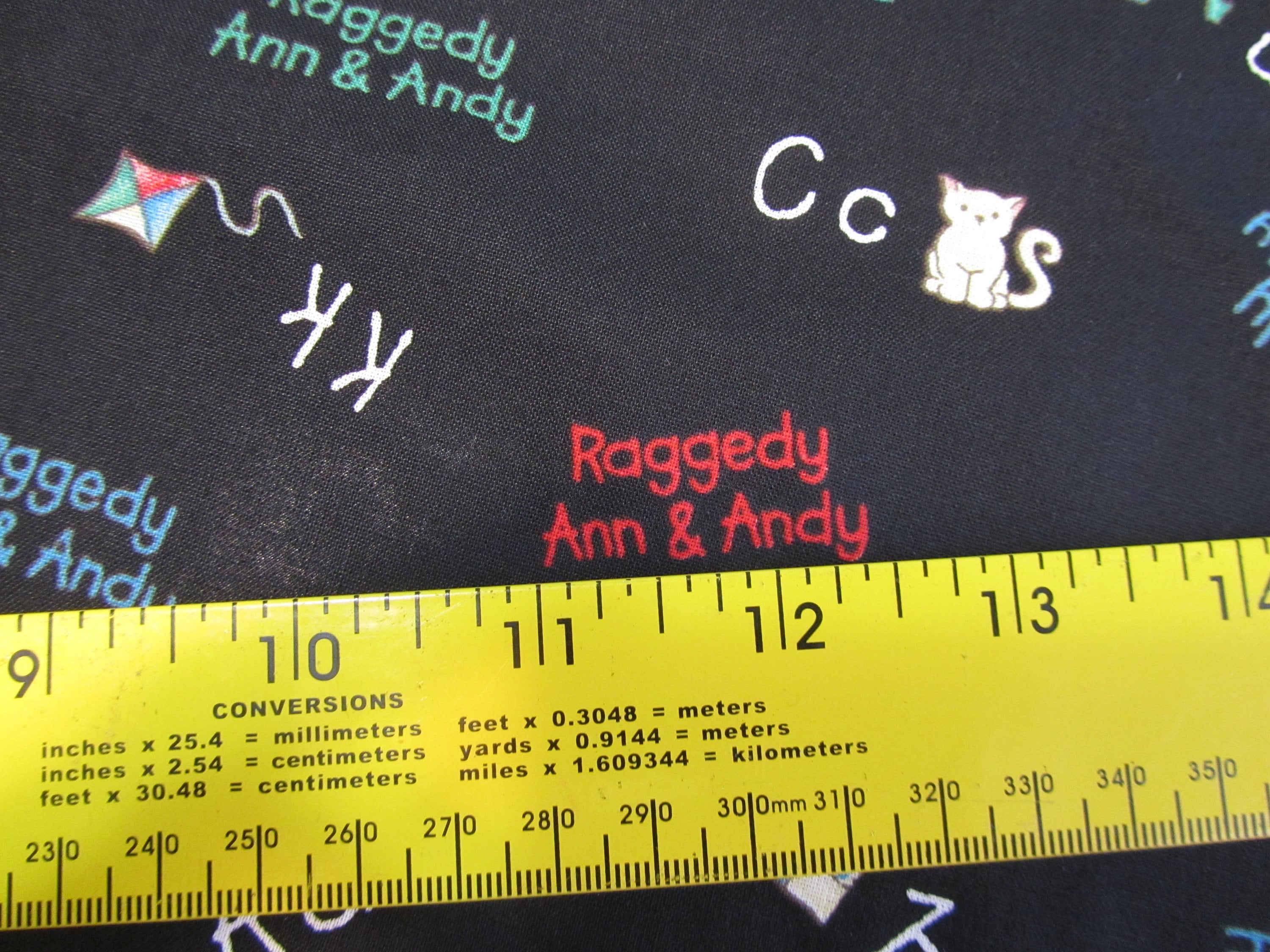 Daisy Kingdom RAGGEDY ANN and ANDY Chalkboard Scatter Print | Etsy