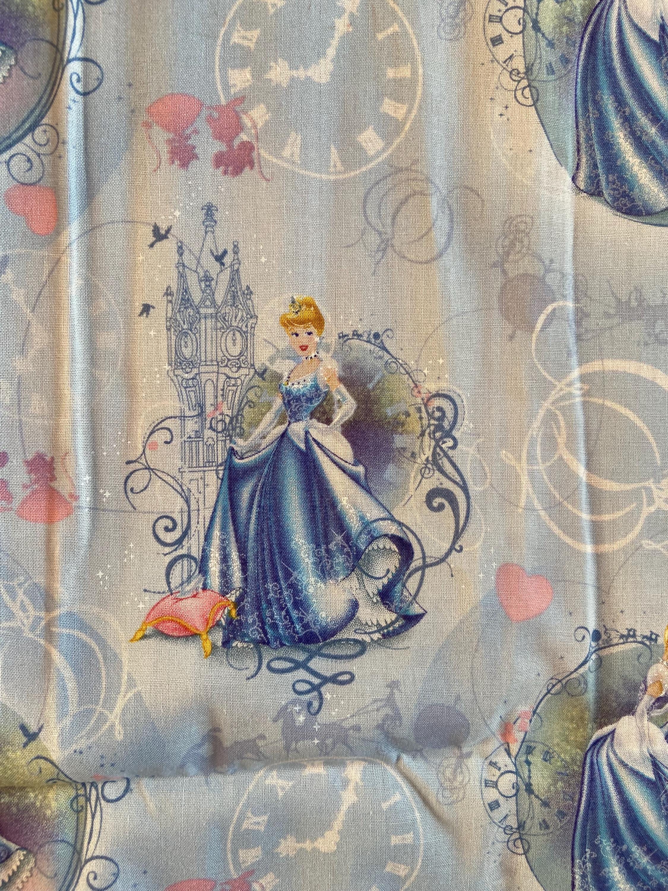 DISNEY CINDERELLA FABRIC Magical Dream Scenic 1 Yard X 44" Springs ...