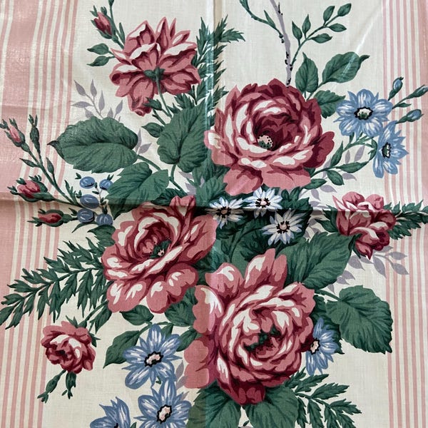 Waverly Rose Fabric - Etsy