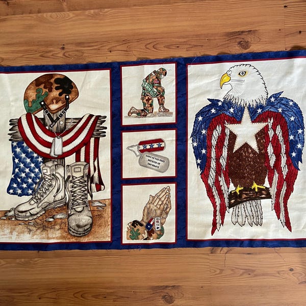 Military Quilt Panel - Etsy