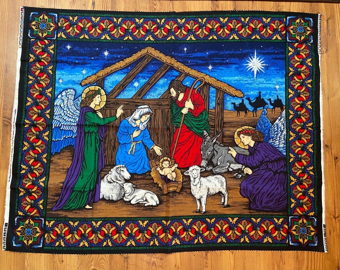 NATIVITY BETHLEHEM MANGER Scene Vip Cranston Printworks Made in Usa ...