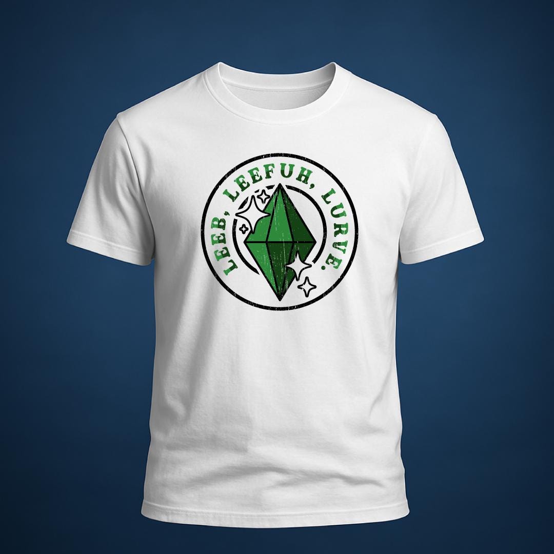Simlish Vintage Tee, Sims Leeb, Leefuh, Lurve Unisex Jersey Short ...
