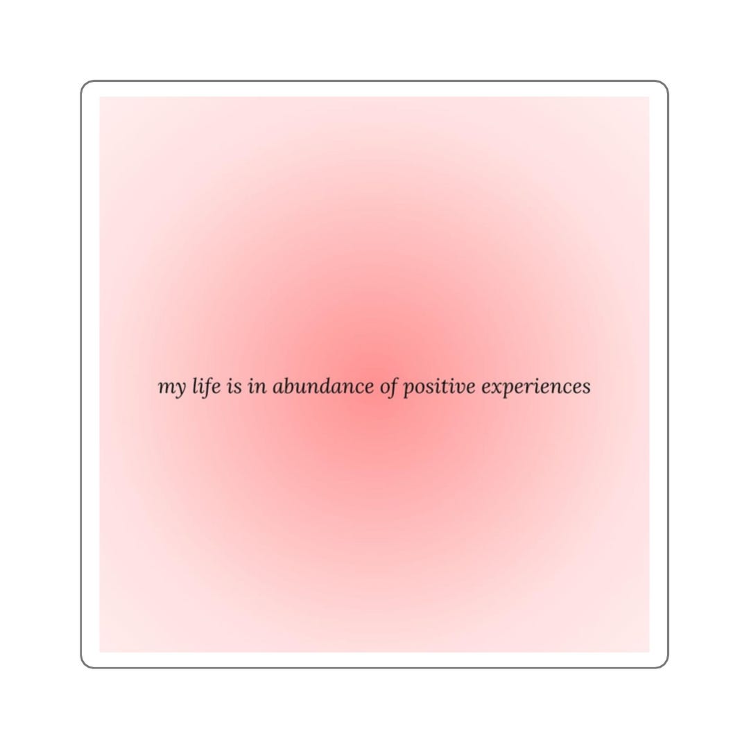 Positive Affirmation Sticker, Inspirational Quote, Self Love Vinyl ...