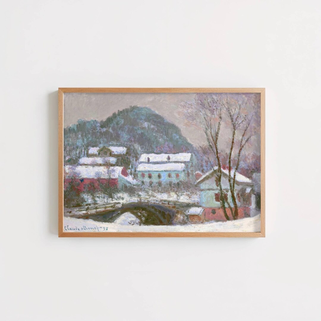Sandviken Norvege Effet De Neige by Claude Monet: Impressionist Winter ...