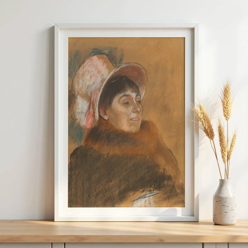 Madame Dietz Monnin by Edgar Degas: Impressionist Portrait Fine Art ...