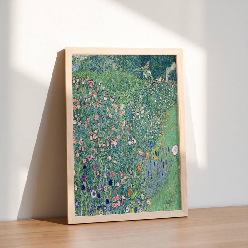 Italian Garden Landscape by Gustav Klimt: Lush Vienna Secession Print ...