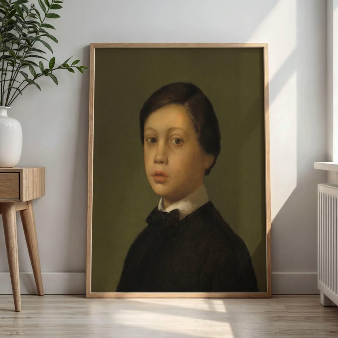 Rene De Gas by Edgar Degas: Intimate Boy Portrait Fine Art Print - Etsy