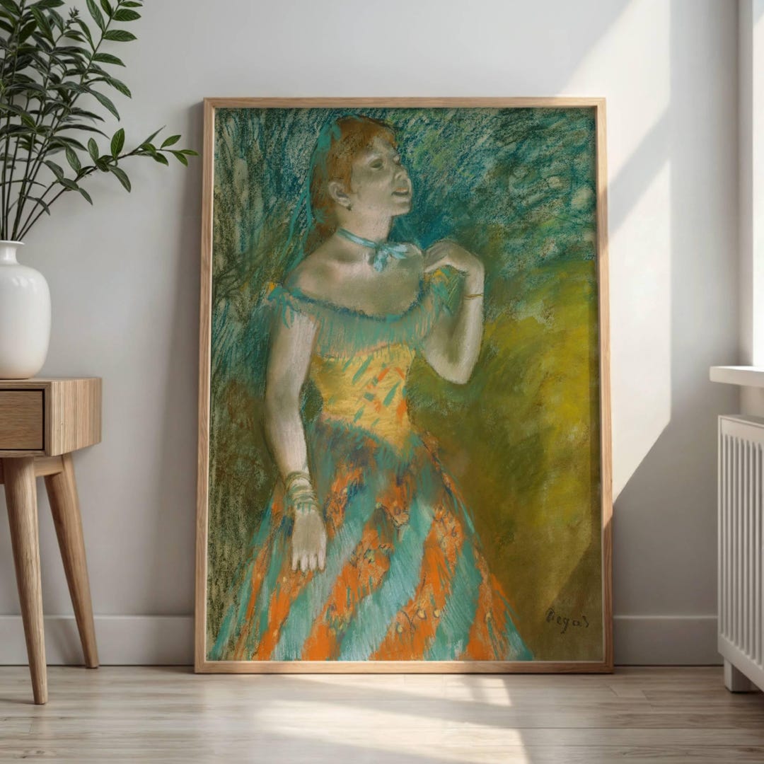 The Singer in Green by Edgar Degas: Impressionist Café Concert Poster ...