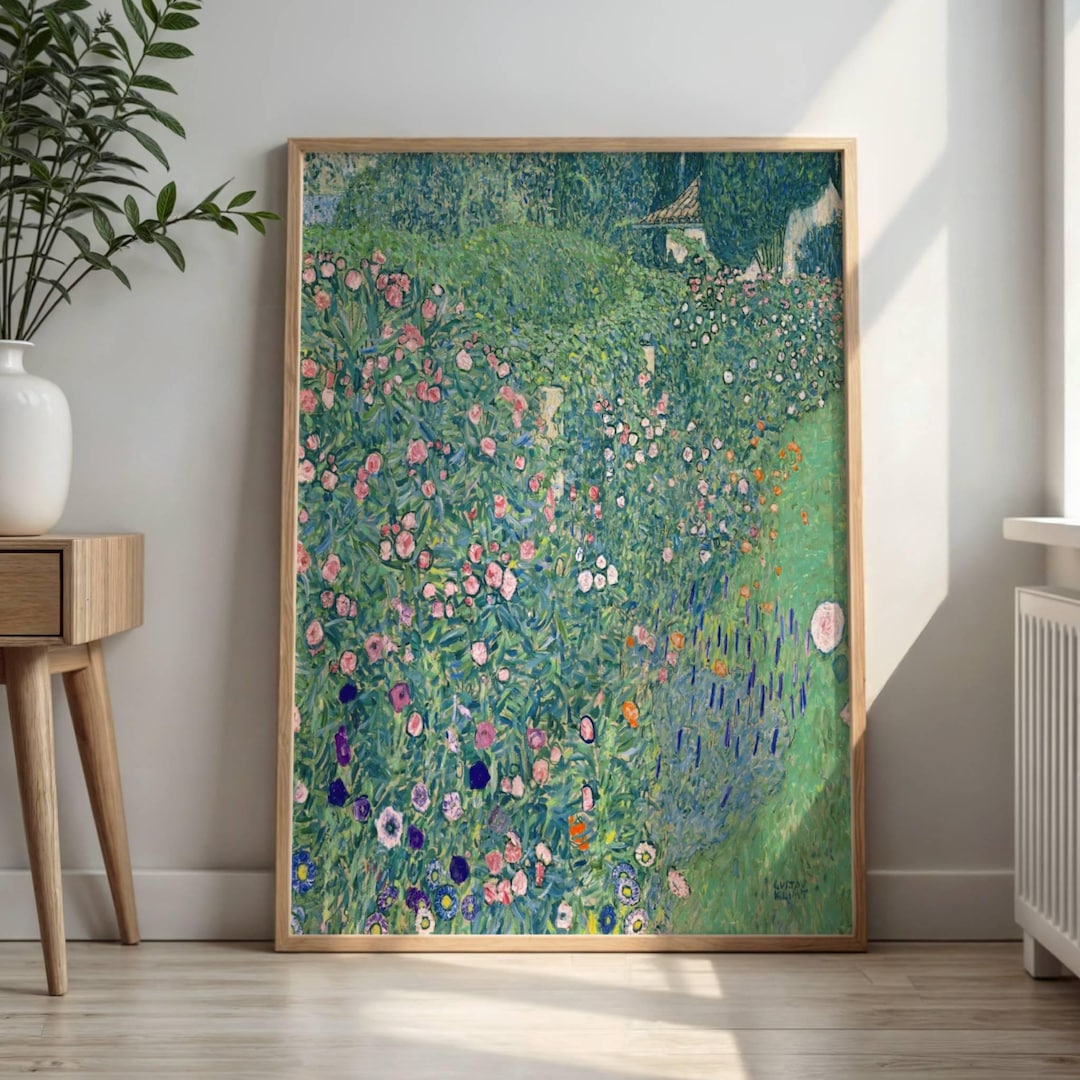 Italian Garden Landscape by Gustav Klimt: Lush Vienna Secession Print ...