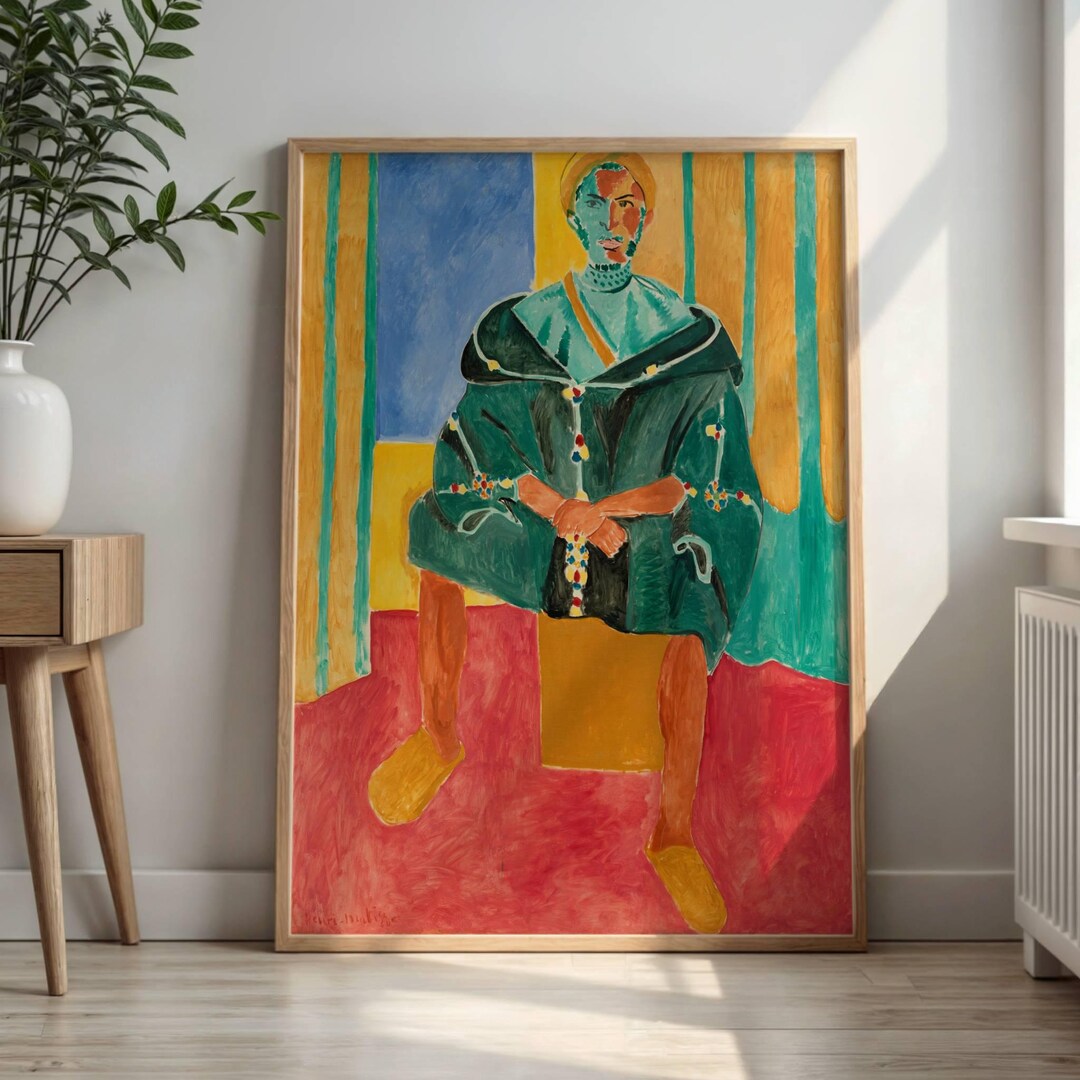 Seated Riffian Le Rifain Assis by Henri Matisse: Fauvist Color Portrait ...