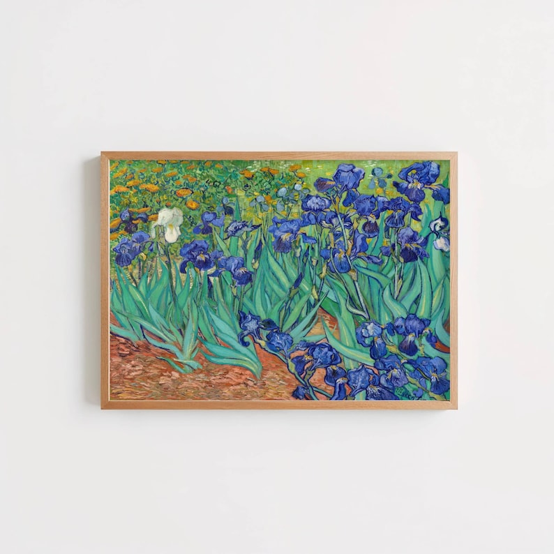 Irises by Vincent Van Gogh: Post Impressionist Floral Fine Art Print - Etsy