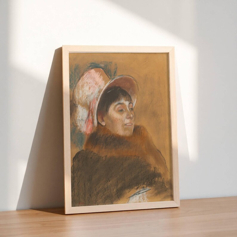 Madame Dietz Monnin by Edgar Degas: Impressionist Portrait Fine Art ...