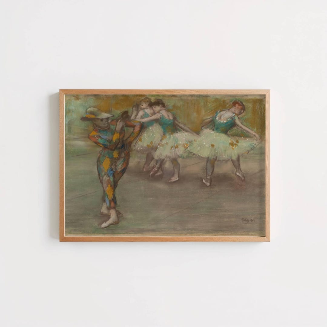 Harlequin Dance by Edgar Degas: Ballet Rehearsal Fine Art Poster - Etsy