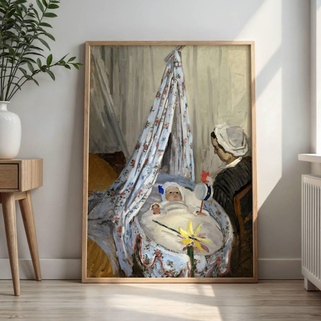 The Cradle Camille With the Artists Son Jean by Claude Monet: Nursery ...