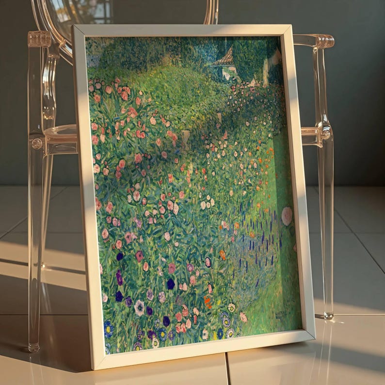 Italian Garden Landscape by Gustav Klimt: Lush Vienna Secession Print ...