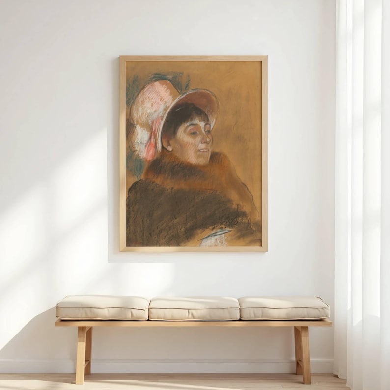 Madame Dietz Monnin by Edgar Degas: Impressionist Portrait Fine Art ...