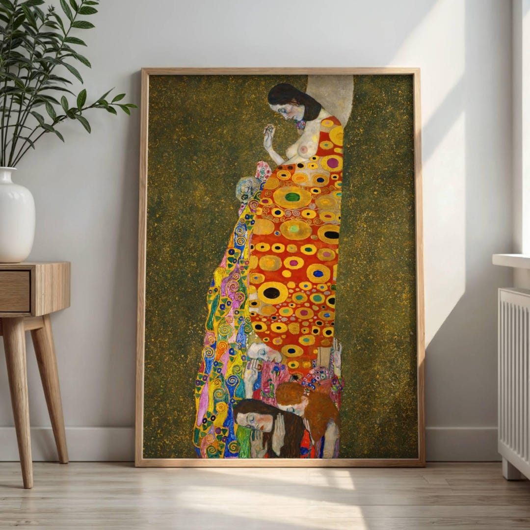 Hope II by Gustav Klimt: Vienna Secession Art Print - Etsy