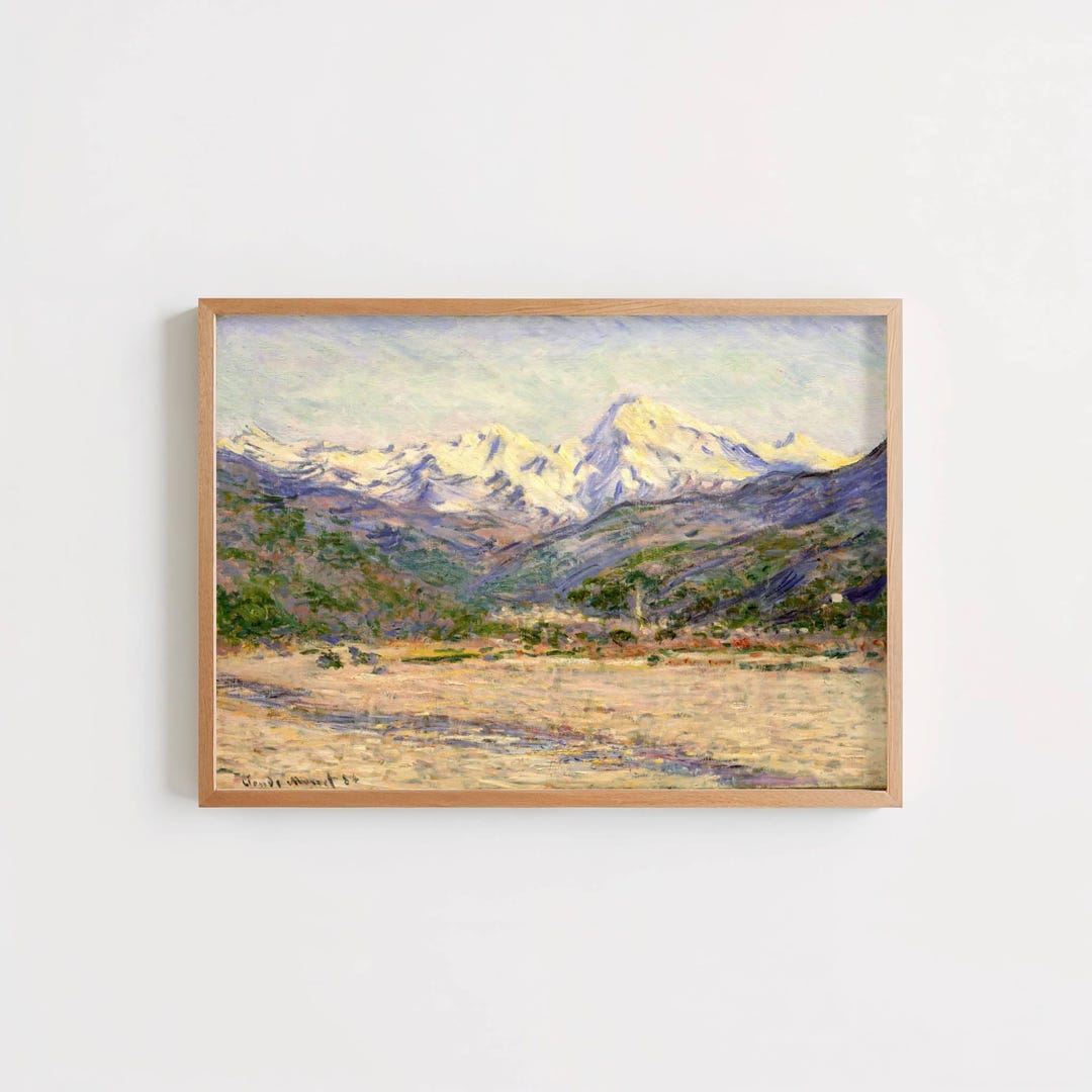 The Valley of the Nervia by Claude Monet: Impressionist Mountain ...