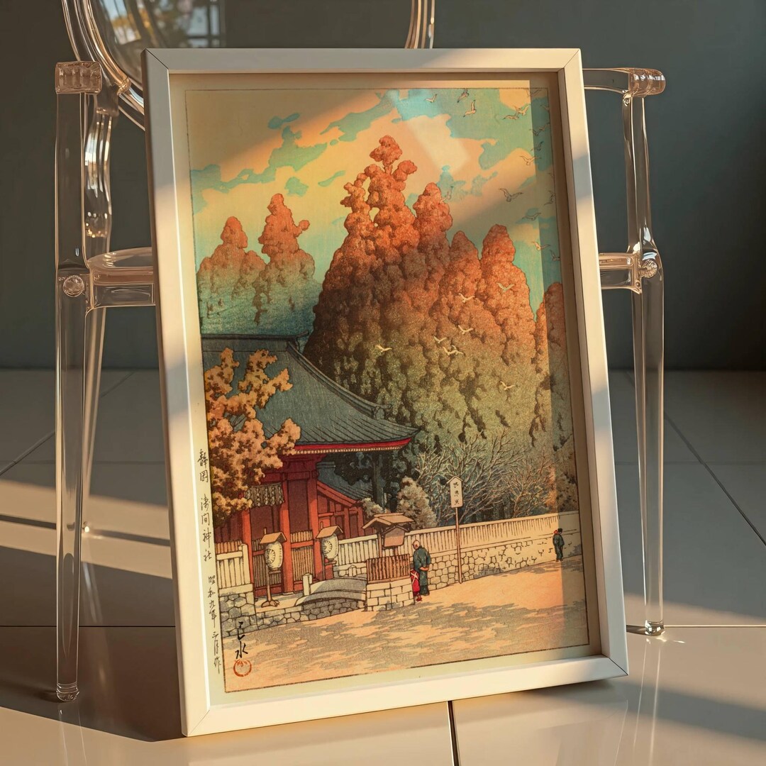 Asama Shrine in Shizuoka by Hasui Kawase: Japanese Poster, Serene ...