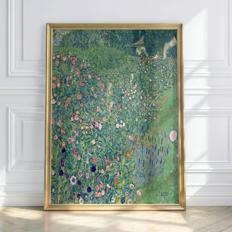 Italian Garden Landscape by Gustav Klimt: Lush Vienna Secession Print ...